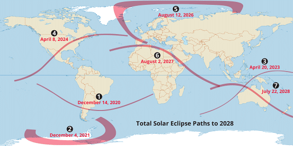 Upcoming Solar Eclipses - TravelQuest International